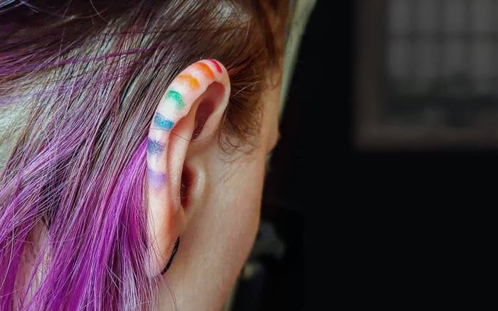25 Heavenly Ear Helix Tattoos to Hide and Reveal