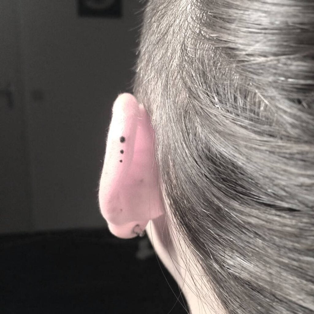 25 Heavenly Ear Helix Tattoos to Hide and Reveal